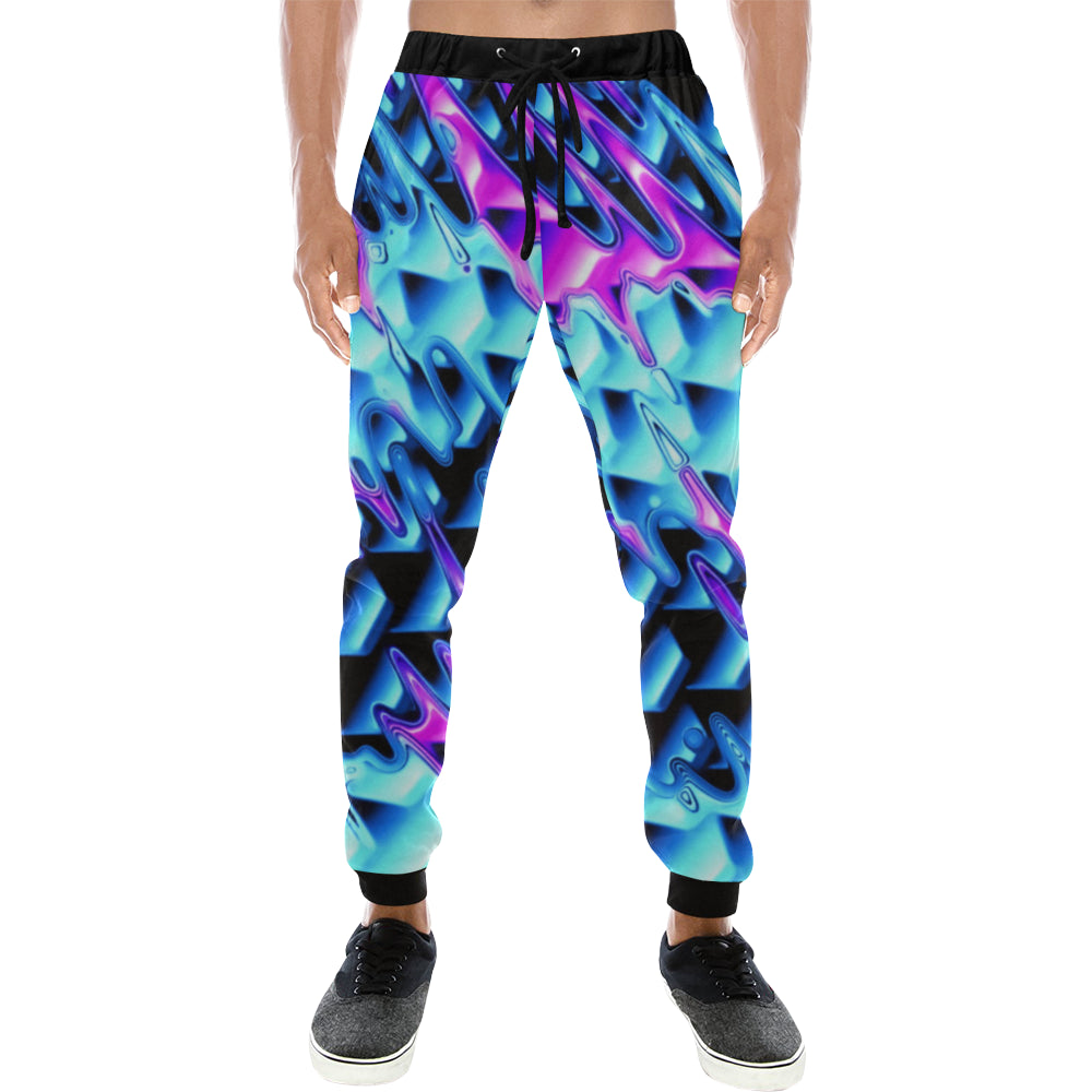 Psychedelic Vaporwave All Over Print Light-Weight Men's Jogger Sweatpa ...