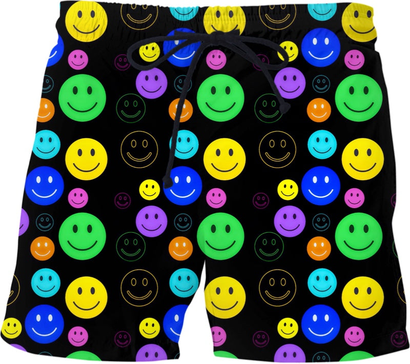 Smiley Face Swim Shorts – BigTexFunkadelic
