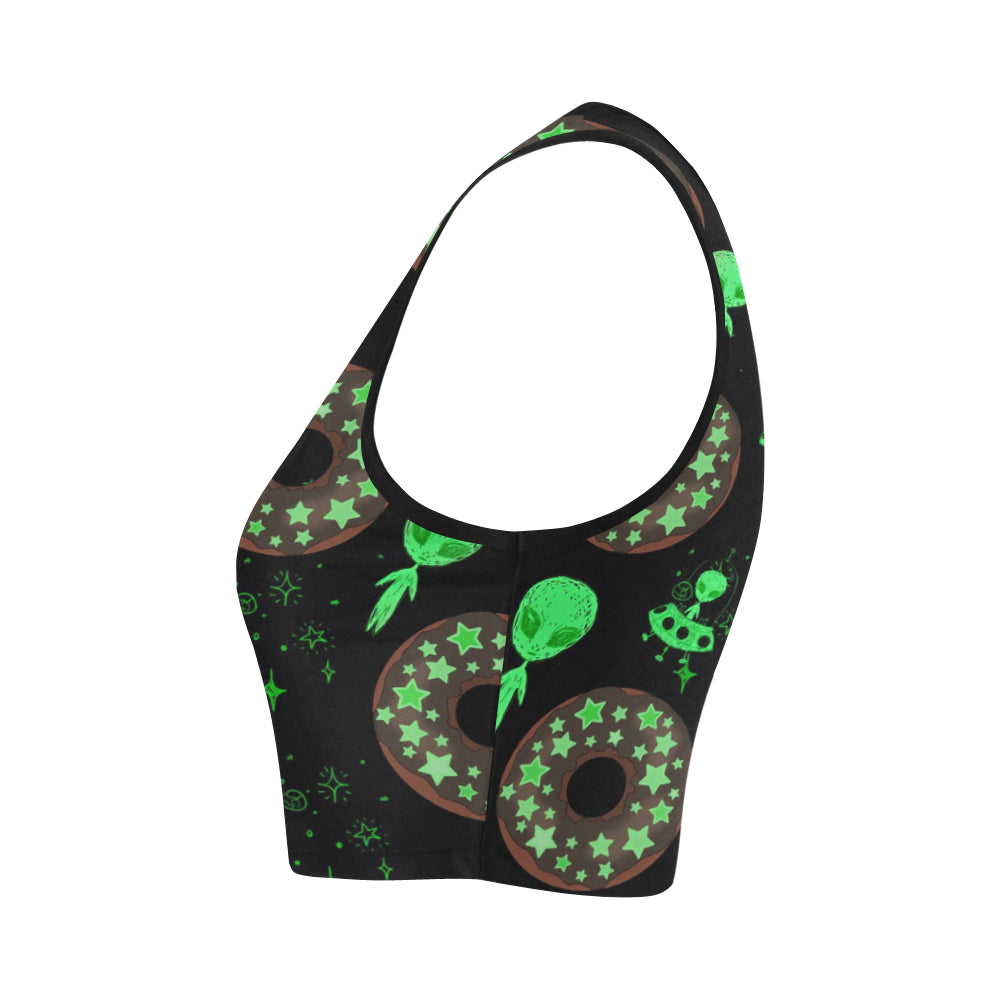 Alien Space Donut Fitted Crop Top – BigTexFunkadelic