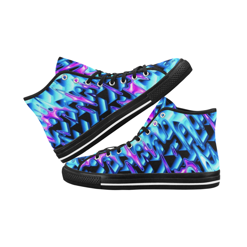 Psychedelic Vaporwave Hi-Top Men's Sneakers – BigTexFunkadelic