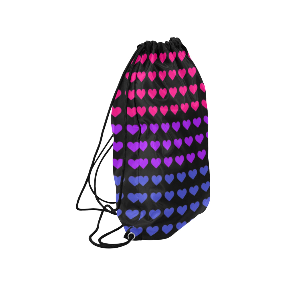 Bisexual Pride Heart Drawstring Bag – BigTexFunkadelic