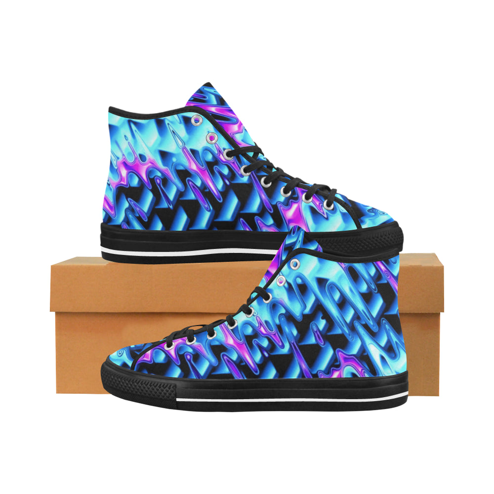 Psychedelic Vaporwave Hi-Top Men's Sneakers – BigTexFunkadelic