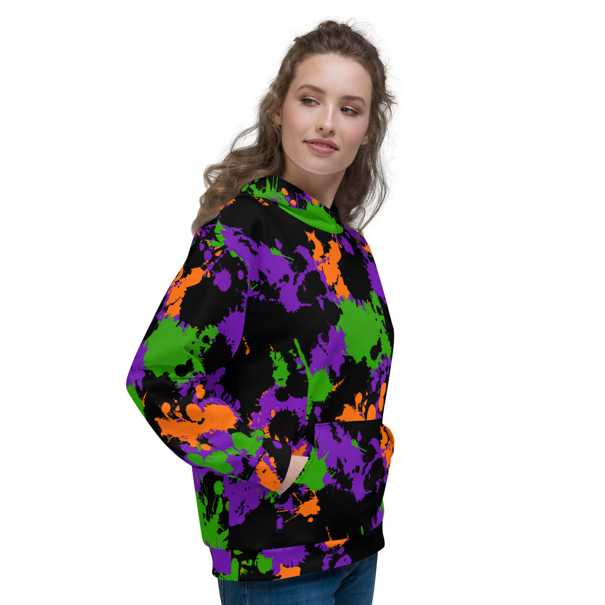 Witch's Paint Splatter Pullover Hoodie – BigTexFunkadelic